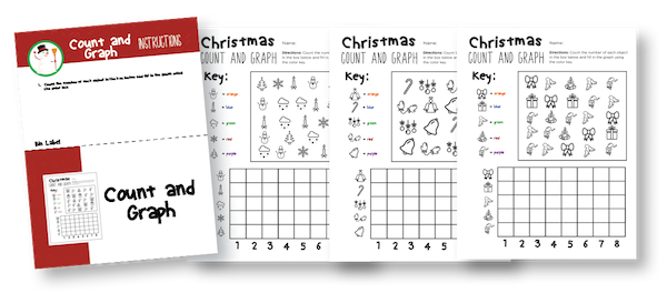 Preschool Christmas Centers: Math and Literacy — My Preschool Plan